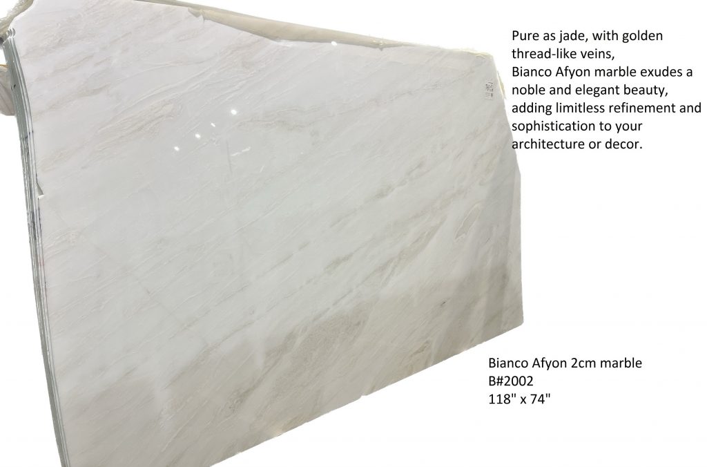 Bianco Afyon 2cm marble – DMK Stone Products Ltd